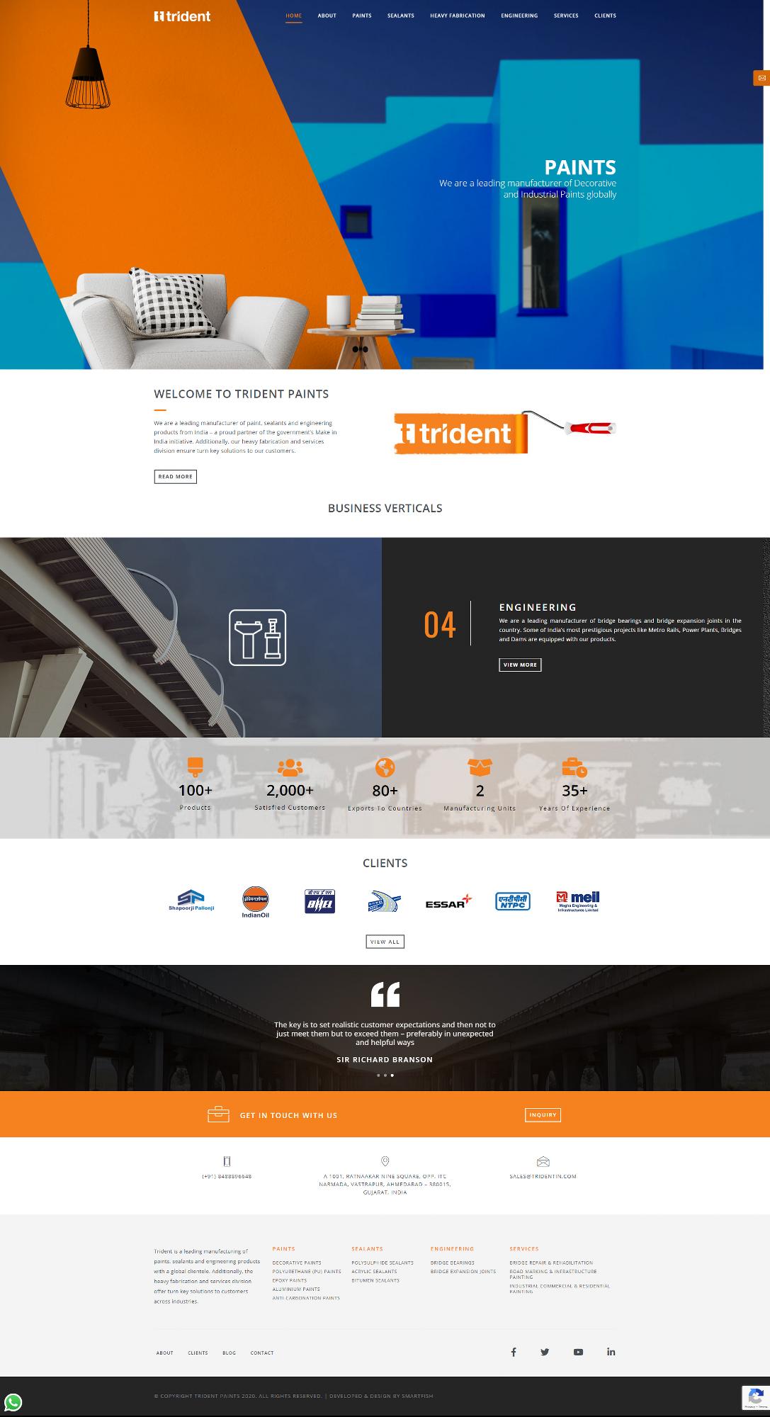 TRIDENT PAINTS - SmartFish Designs, Ahmedabad, India